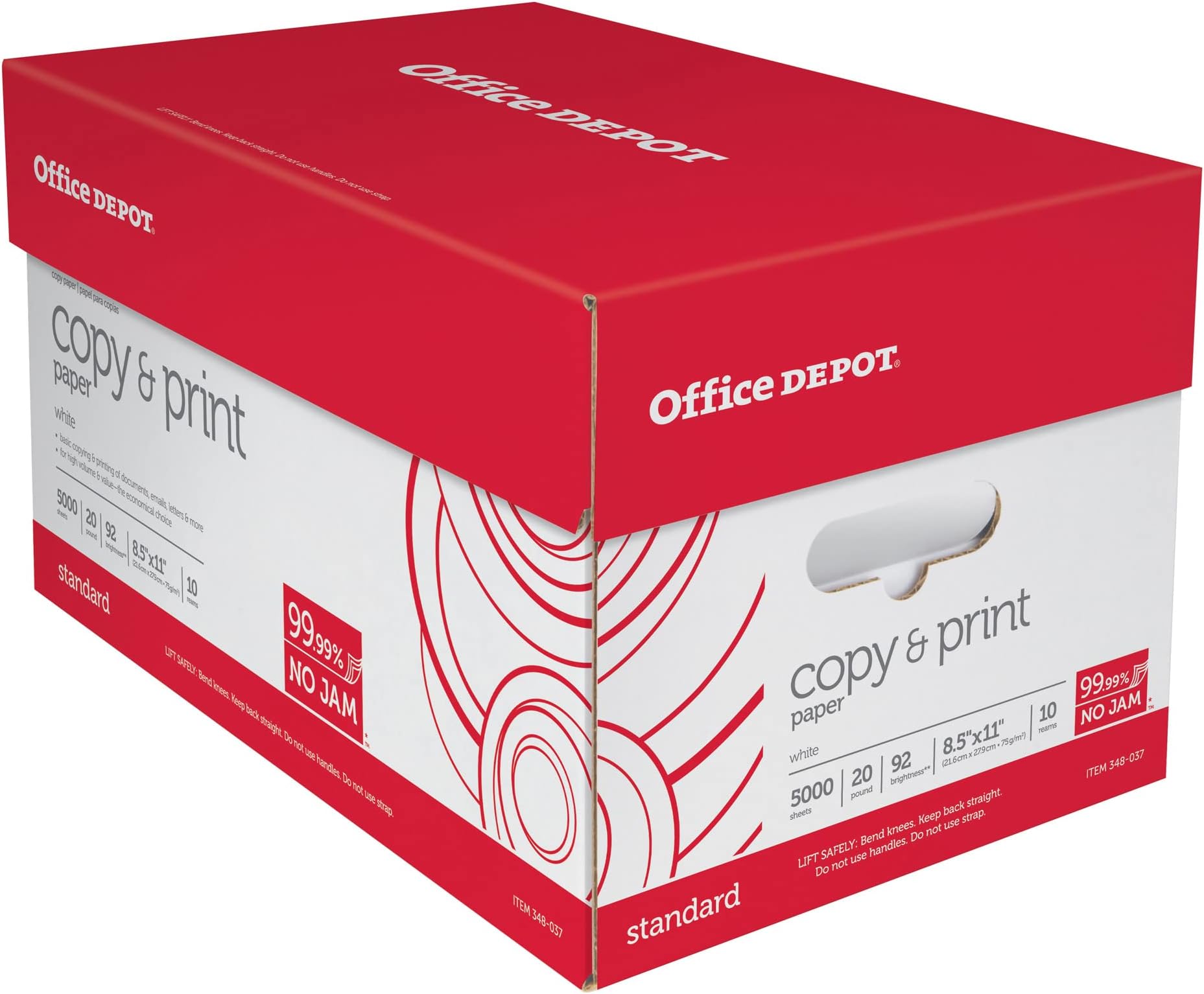 Amazon.com : Office Depot White Copy Paper, 8 1/2in. x 11in., 20 Lb ...