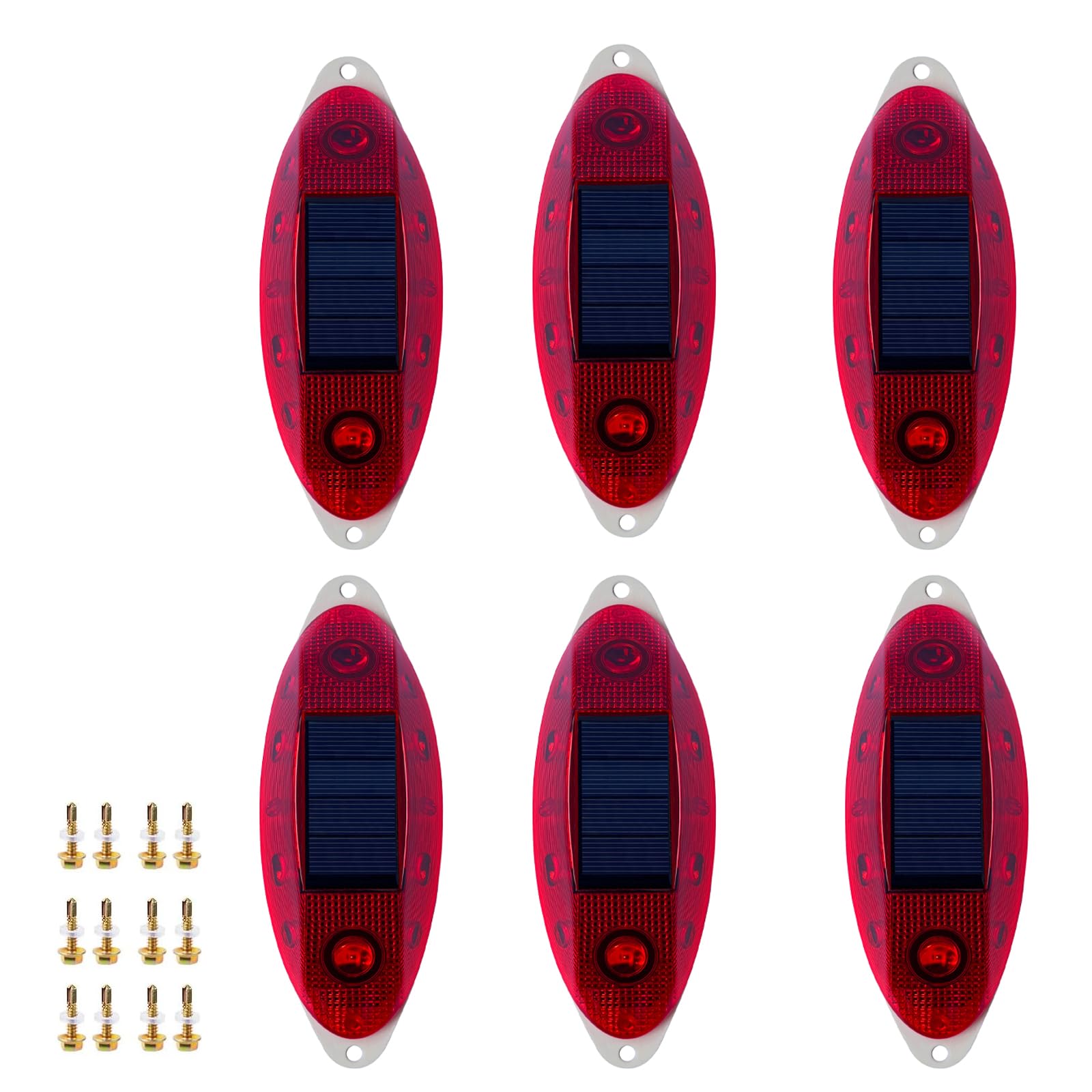 Solar Strobe Warning Light: Solar Powered Flashing Mailbox Light ...