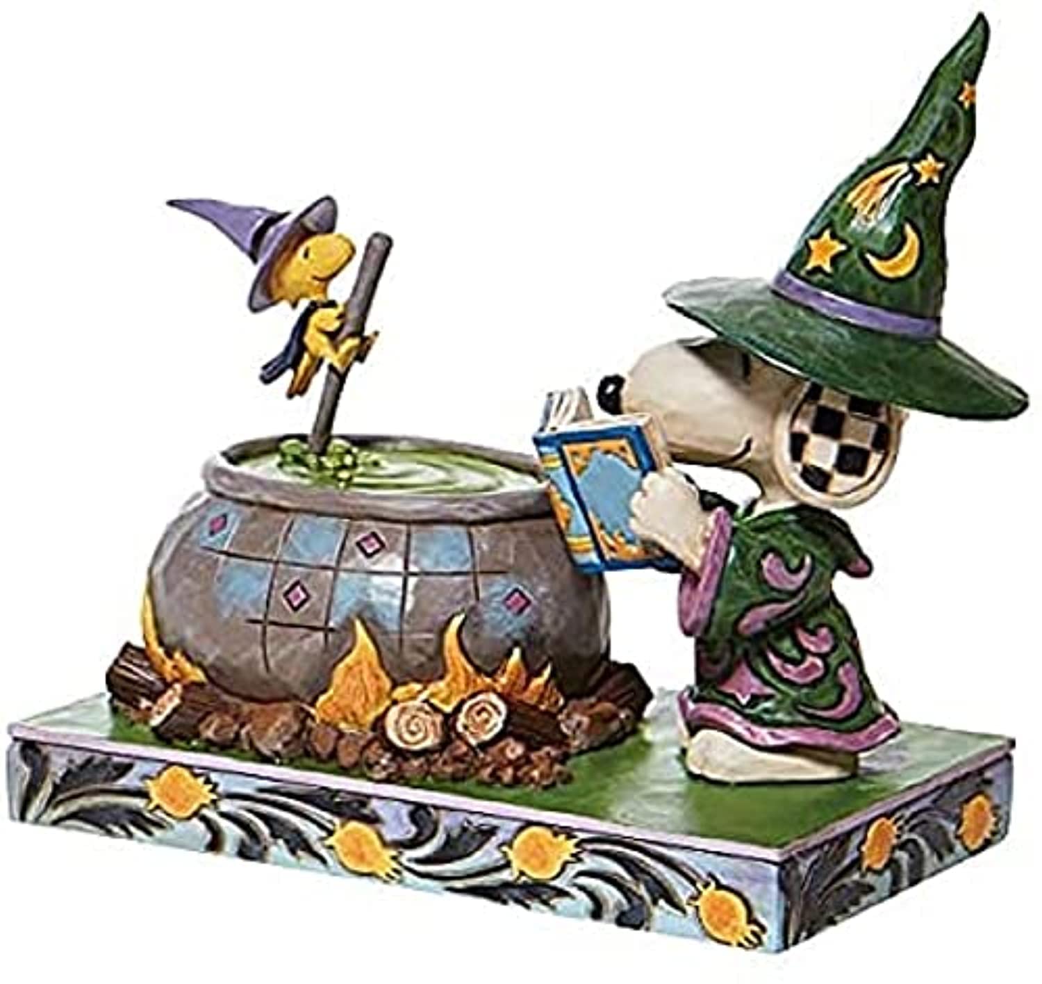 Enesco Peanuts Witch Snoopy and Woodstock Bewitching Beagle Figurine ...