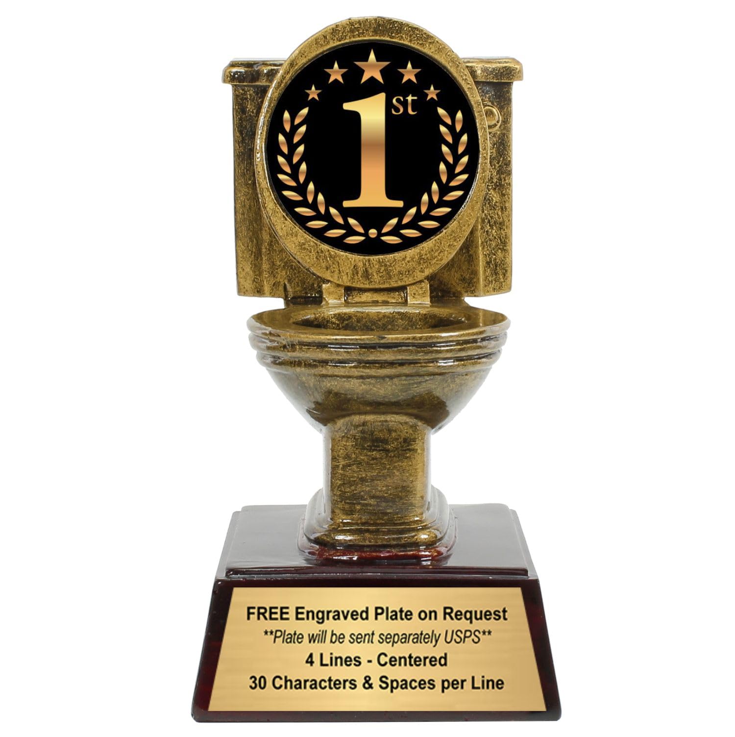 Snapklik.com : Decade Awards Gold Toilet Trophy - Custom Engraved 1st ...