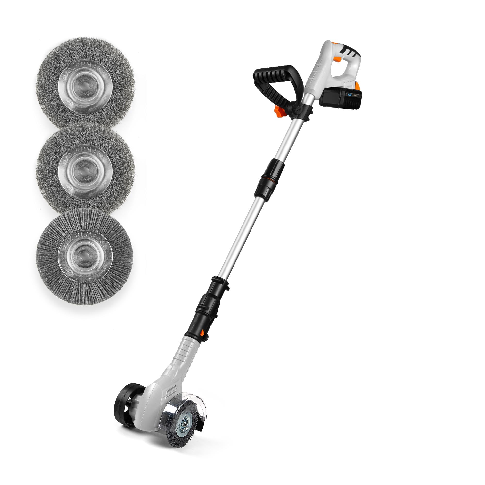 VonHaus Weed Remover Cordless – Telescopic/Height Adjustable Grout ...