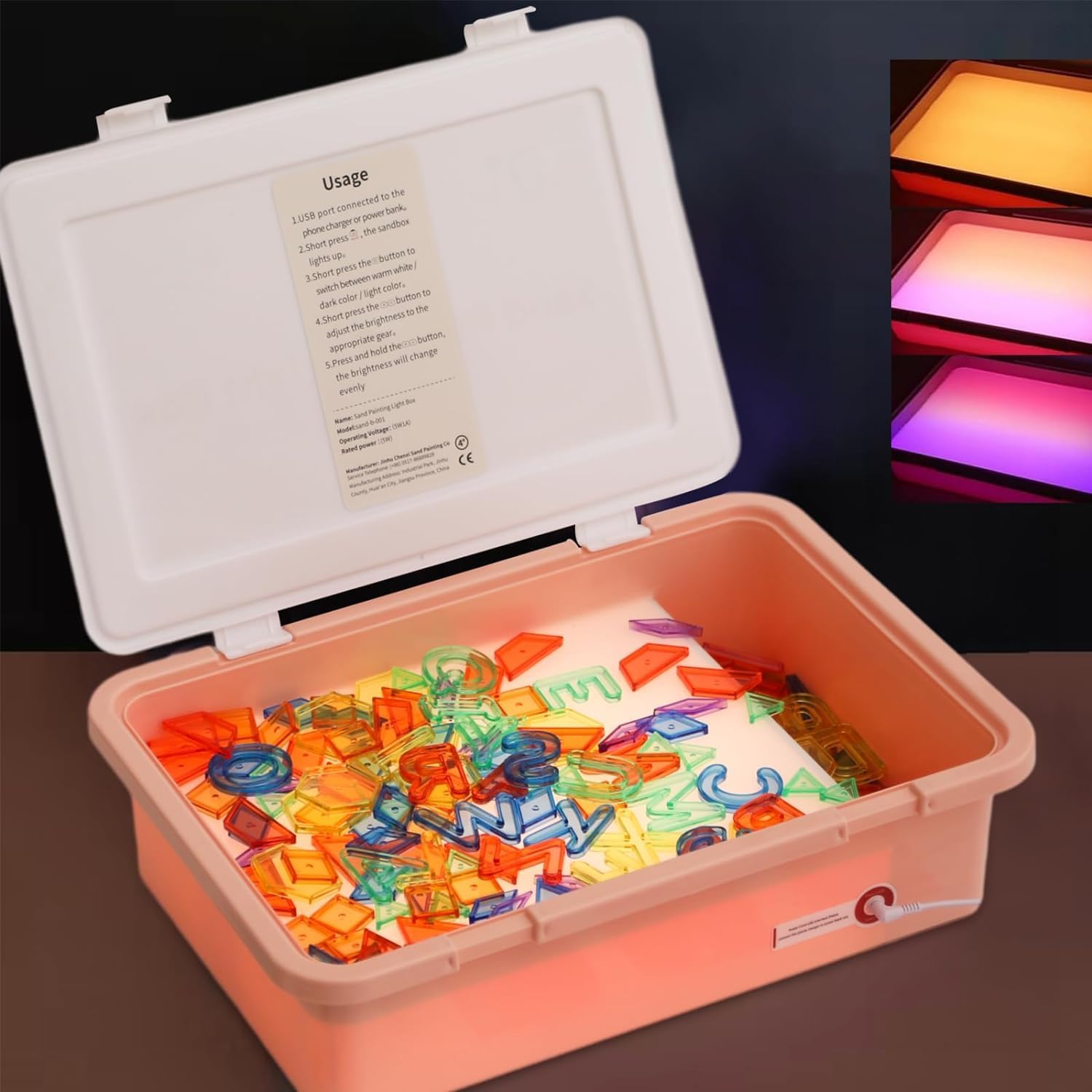 Light Table for Kids,Light Table Manipulatives Preschool,Transparent ...