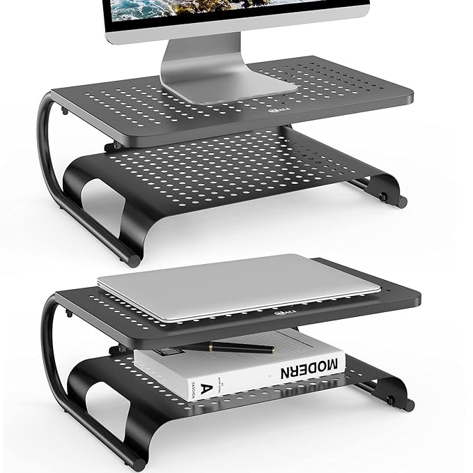 WALI Monitor Stand Riser, Computer Desktop Stand Riser Holder, Vented ...