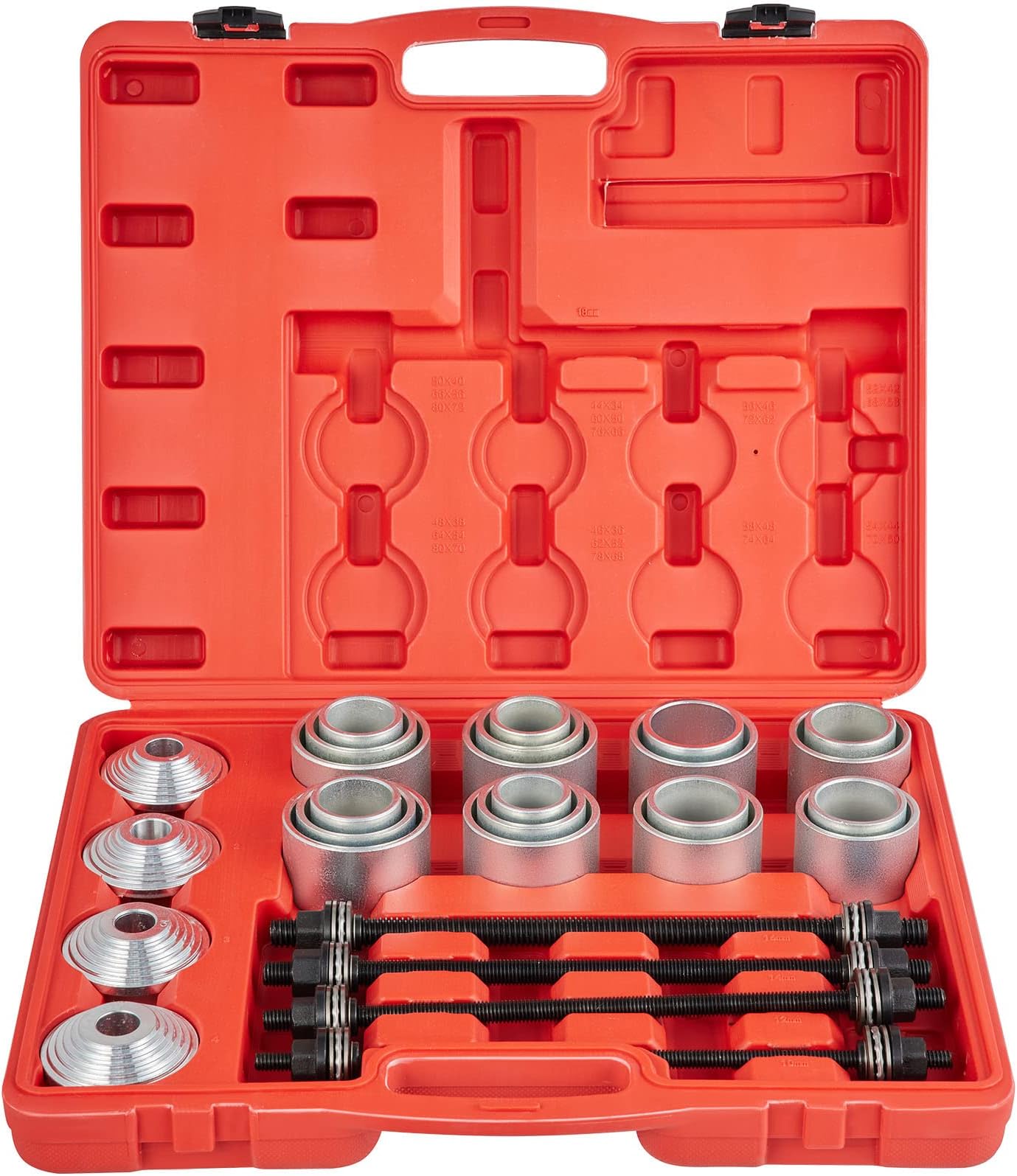 Amazon.com: VEVOR Pull and Press Sleeve Kit 28 PCS, Steel Bush Bearing ...
