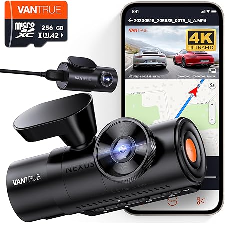 Amazon.com: [ Bundle-2 Items: Vantrue N4 Pro 4K 3CH + Vantrue 256GB SD Card ] True 4K Wi-Fi 3 ...