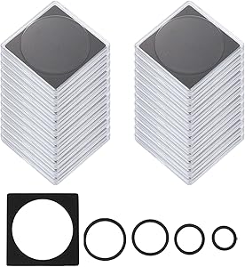 PATIKIL Coin Snap Holder, 24 Pack Silver Dollar Coin Holders for ...