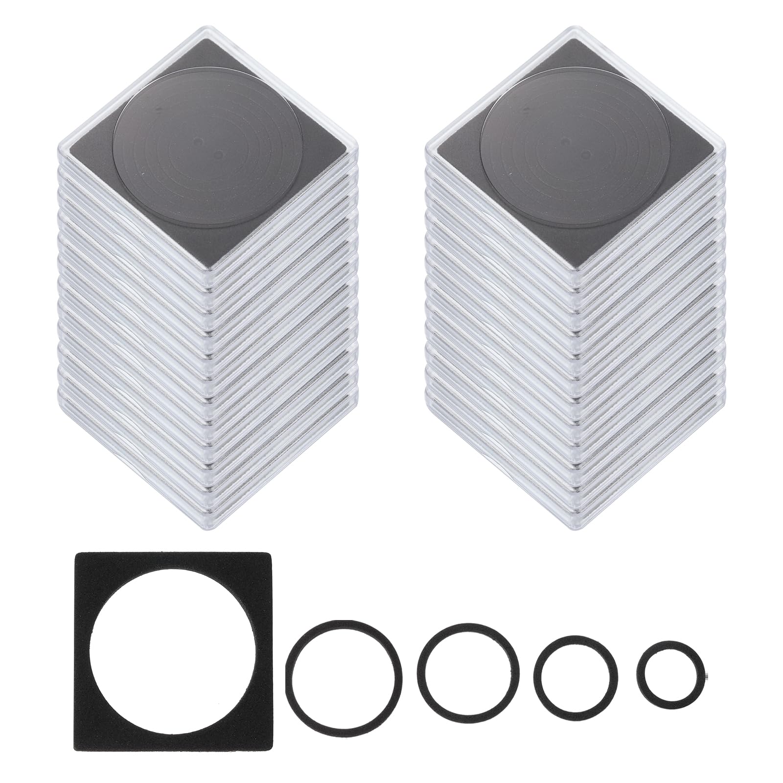 Amazon.com : PATIKIL Coin Snap Holder, 24 Pack Silver Dollar Coin ...