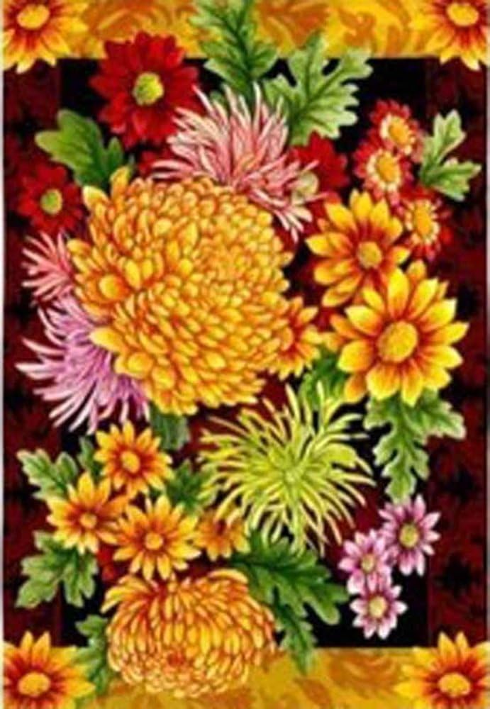 Amazon.com : Fall Mums House Flag : Outdoor Decorative Flags : Patio ...