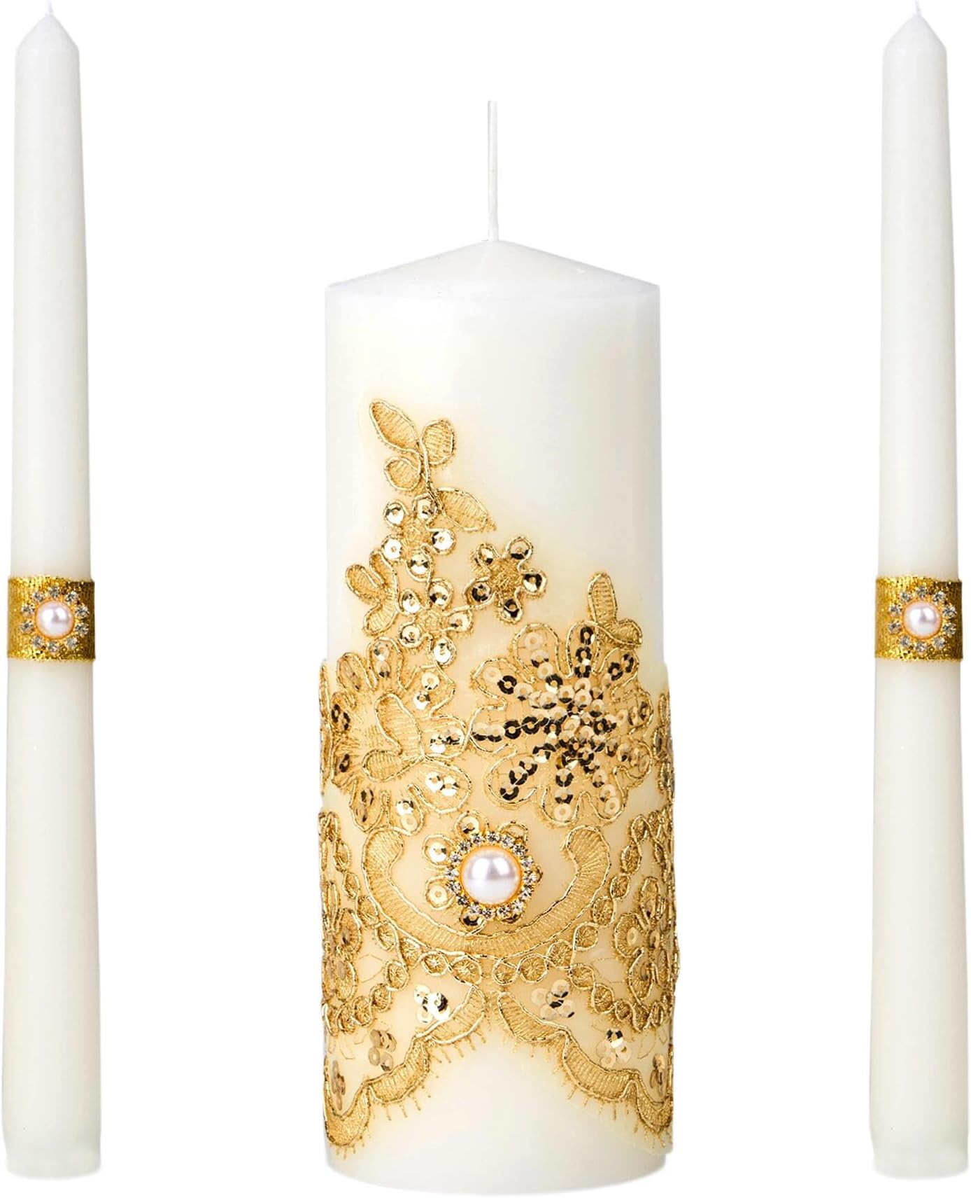 Amazon.com: Unity Candles for Wedding - Wedding Candle Set with 1 ...