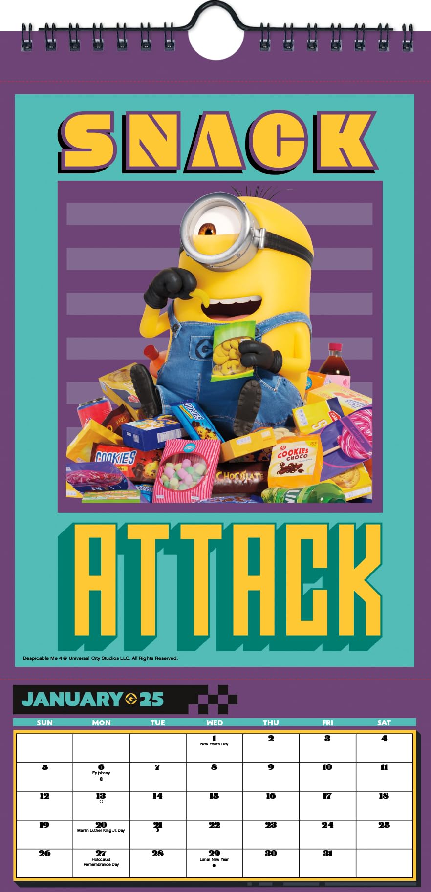 Snapklik.com : Despicable Me Calendar 2025 - Deluxe 2025 Minions Wall ...