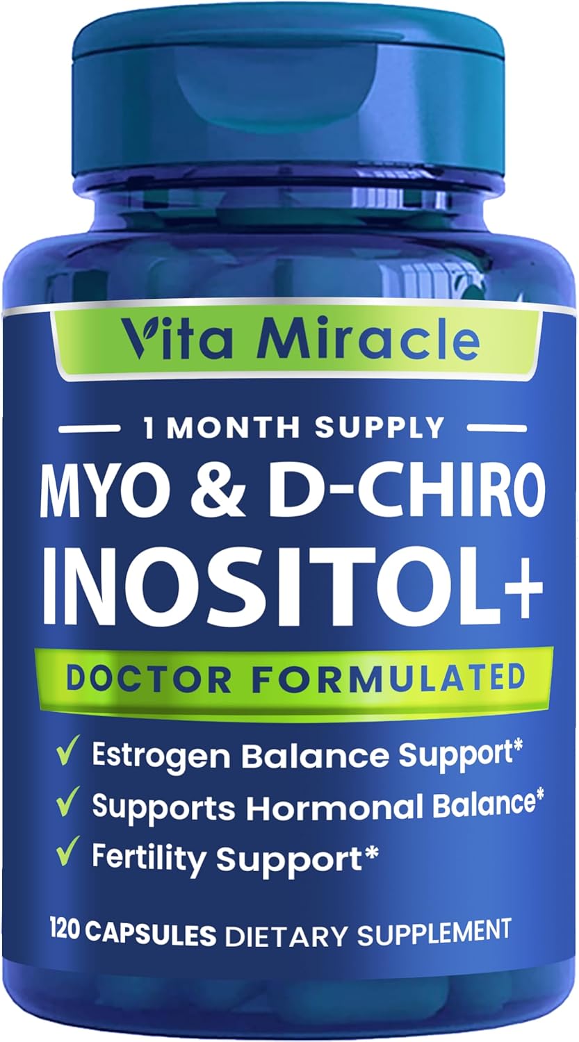 Amazon.com: Inositol Supplement Myo-Inositol & D-Chiro Inositol 120 ...