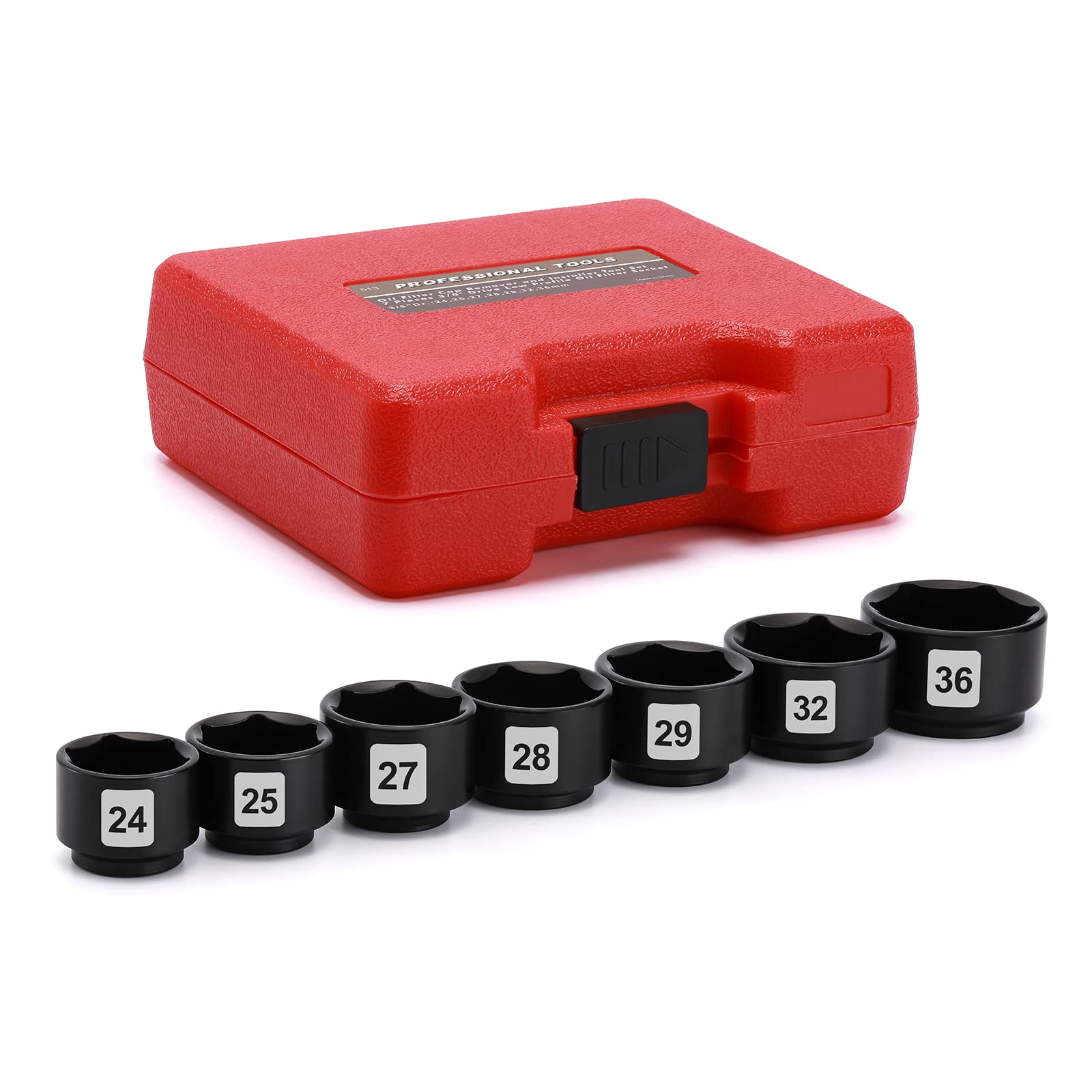 Amazon.com: EMENTOL 7PCS 3/8" Drive Low Profile Oil Filter Socket, CR-V ...