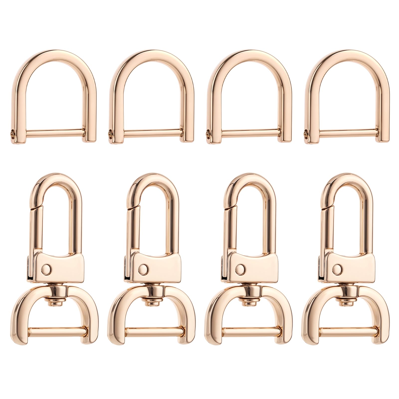 Amazon.com: Qianyu 8 Pcs Detachable Snap Hook Swivel Clasp 1.89 Inch ...