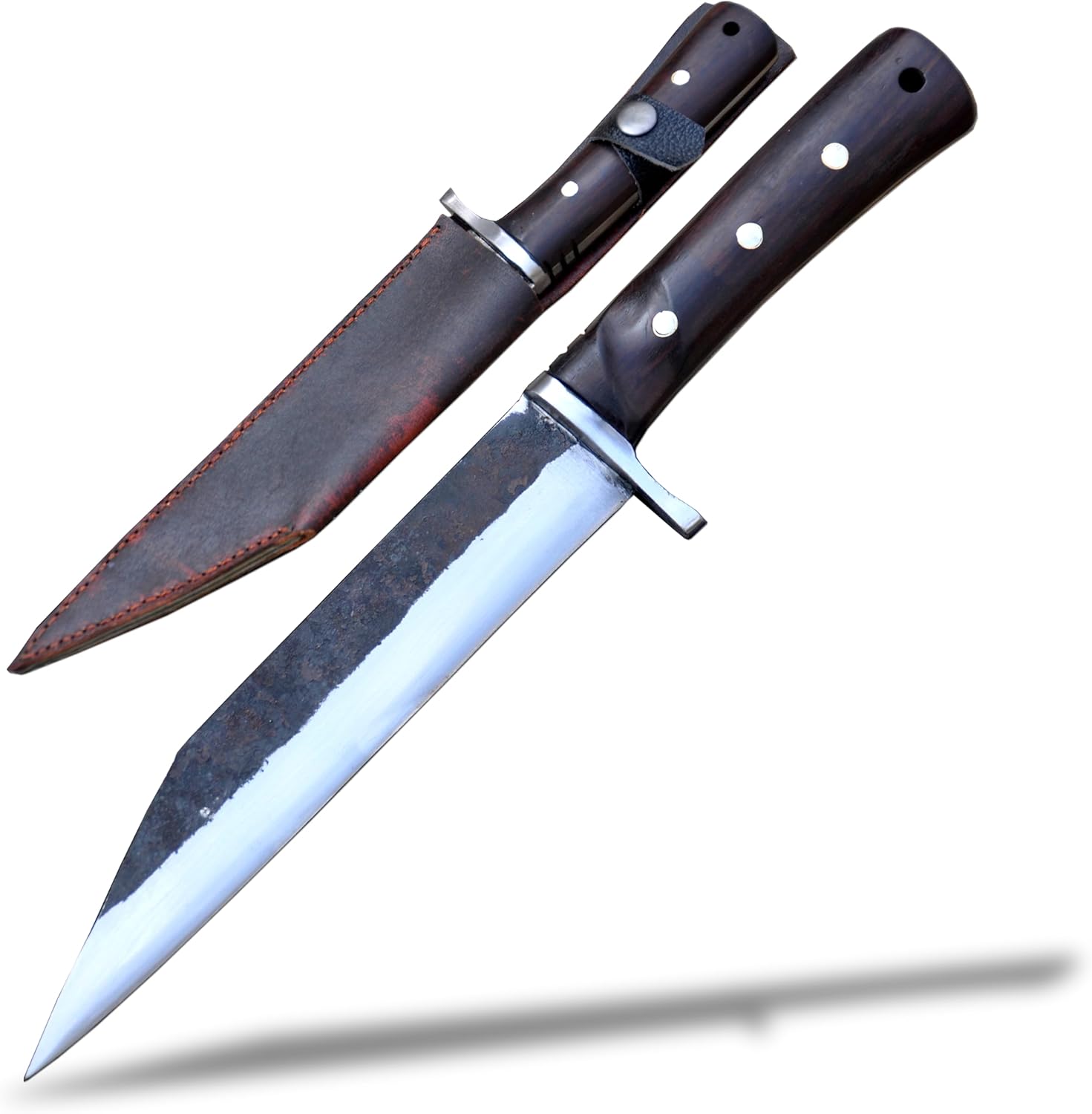 Amazon.com : 8 inches Blade Seax Knife for Hunting, Camping, Tactical ...