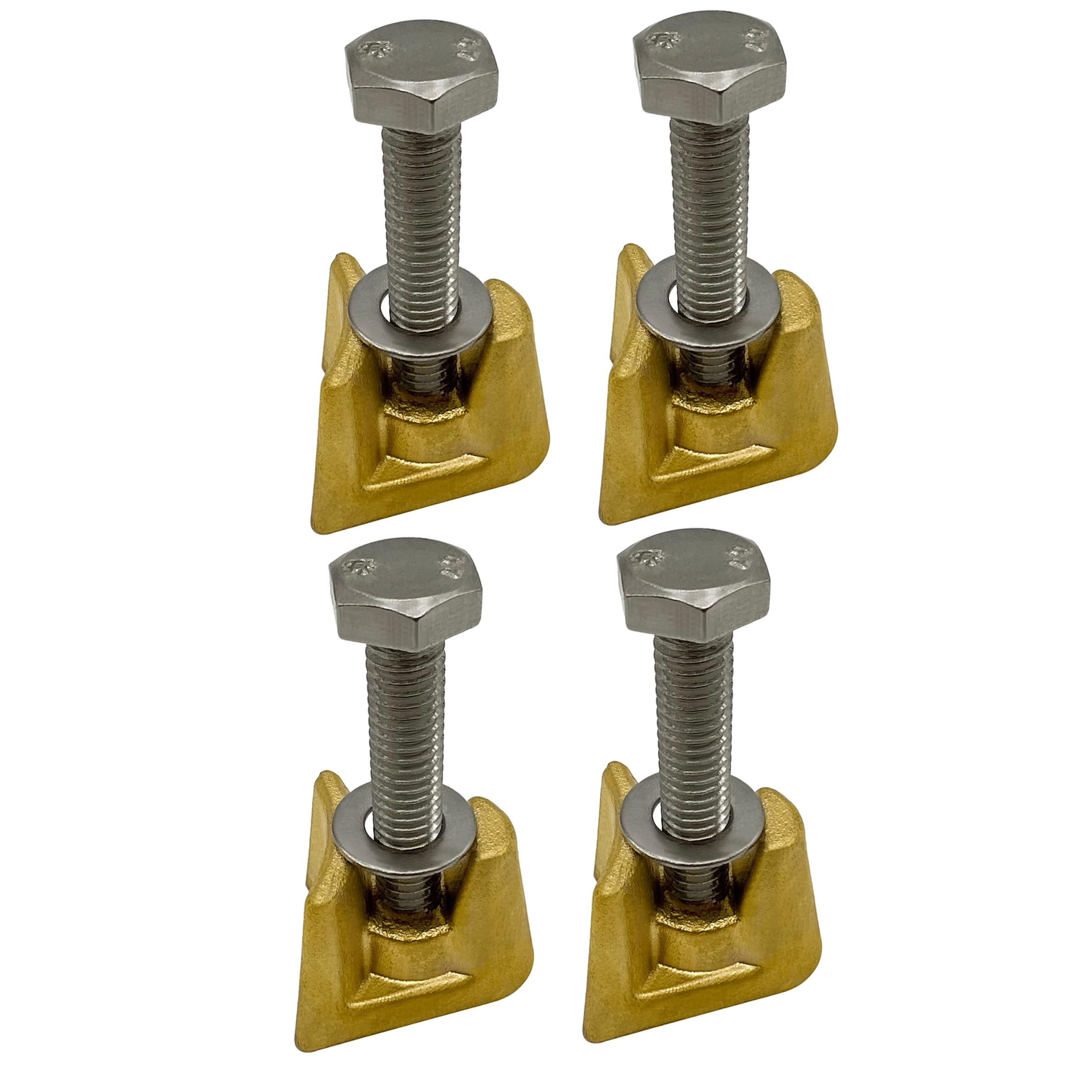 Amazon.com: Poolzilla 4 Pack Bronze Wedge Assembly for 4" Rail Anchors ...