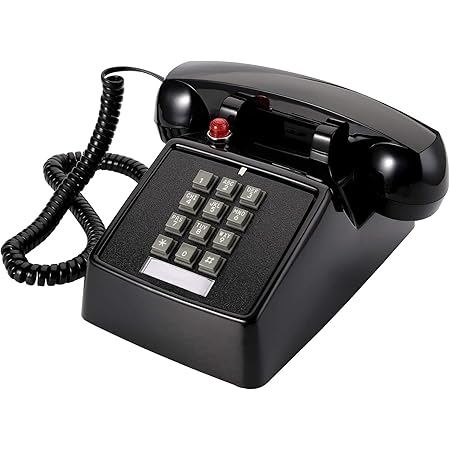 Amazon.com : TOPZEA Retro Corded Desk Phone, Single Line Desk Telephone ...