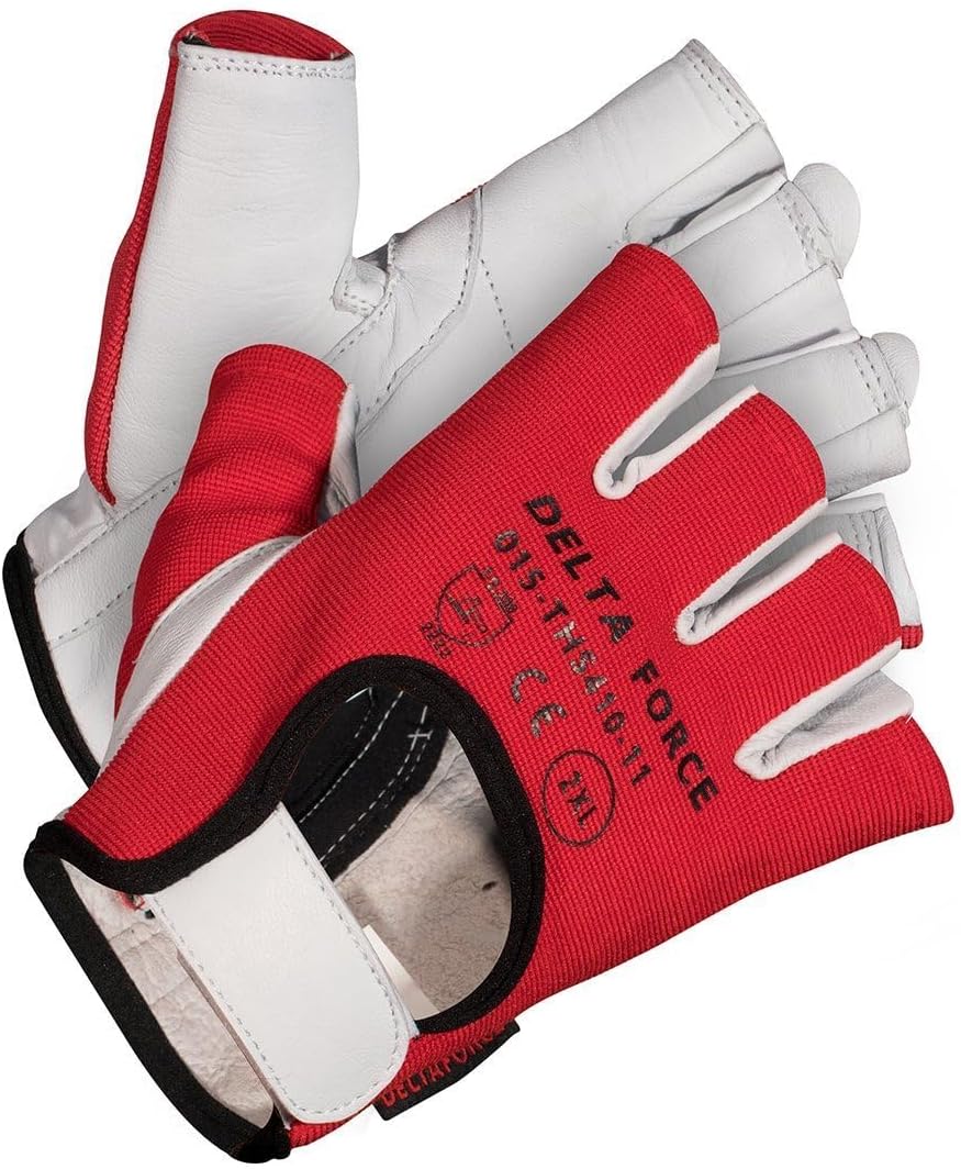 Delta Force Half-Finger Gloves: Vibration Dampening, Gel Padded Palm ...
