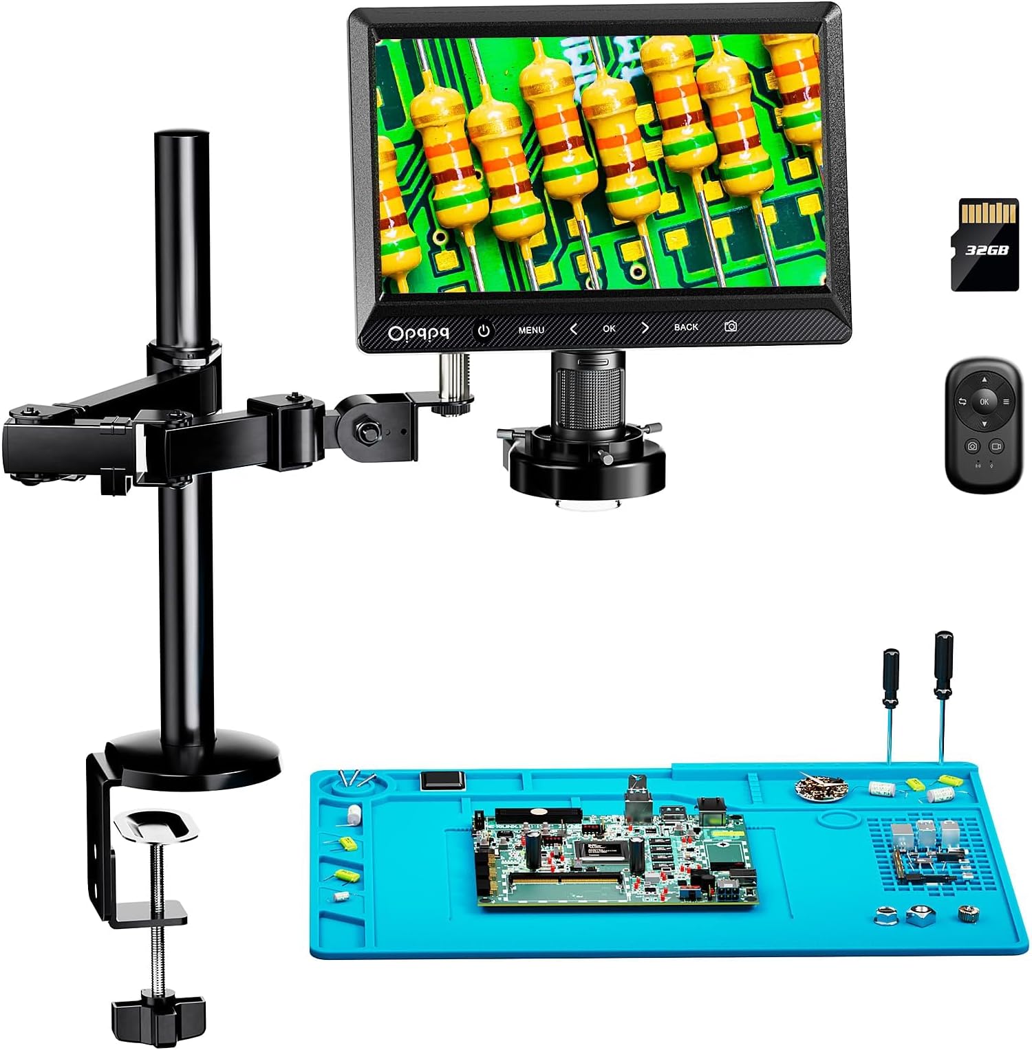 Amazon.com : TOMLOV DM602 Flex Digital Soldering Microscope 2000x ...