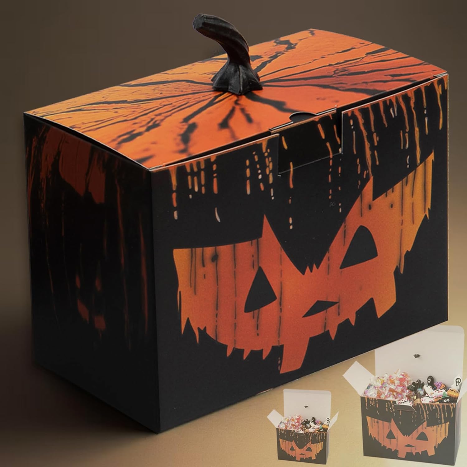 Amazon.com: APLUSWER 20pcs Pumpkin Shaped Boxes with Simulated Stems ...