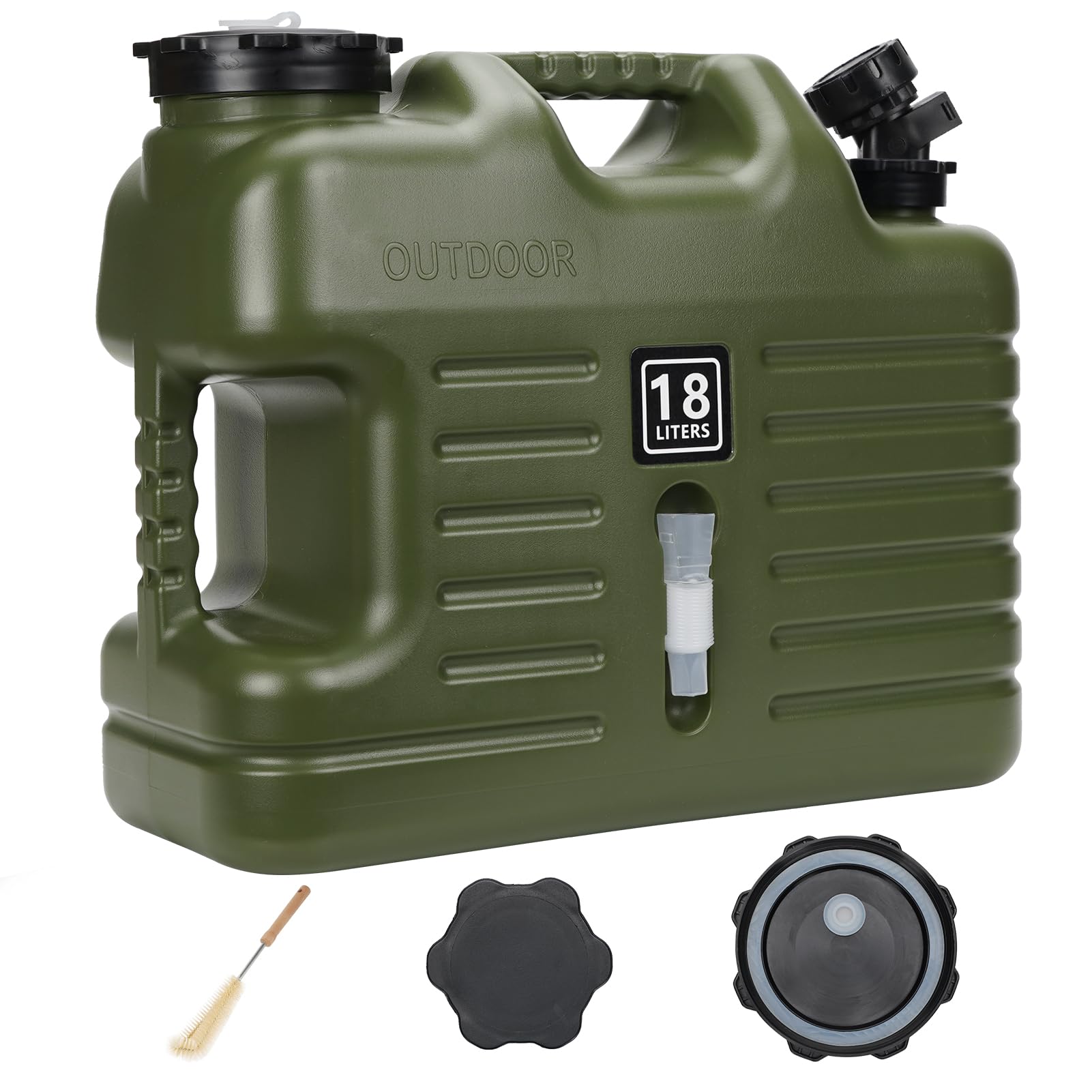 Amazon.com: Water Container with Spigot - 4.76 Gallon Water Jug (Truly ...