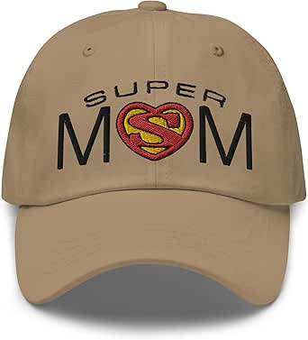 Embroidered, Super MOM, Baseball Cap for Great Moms Around The World ...