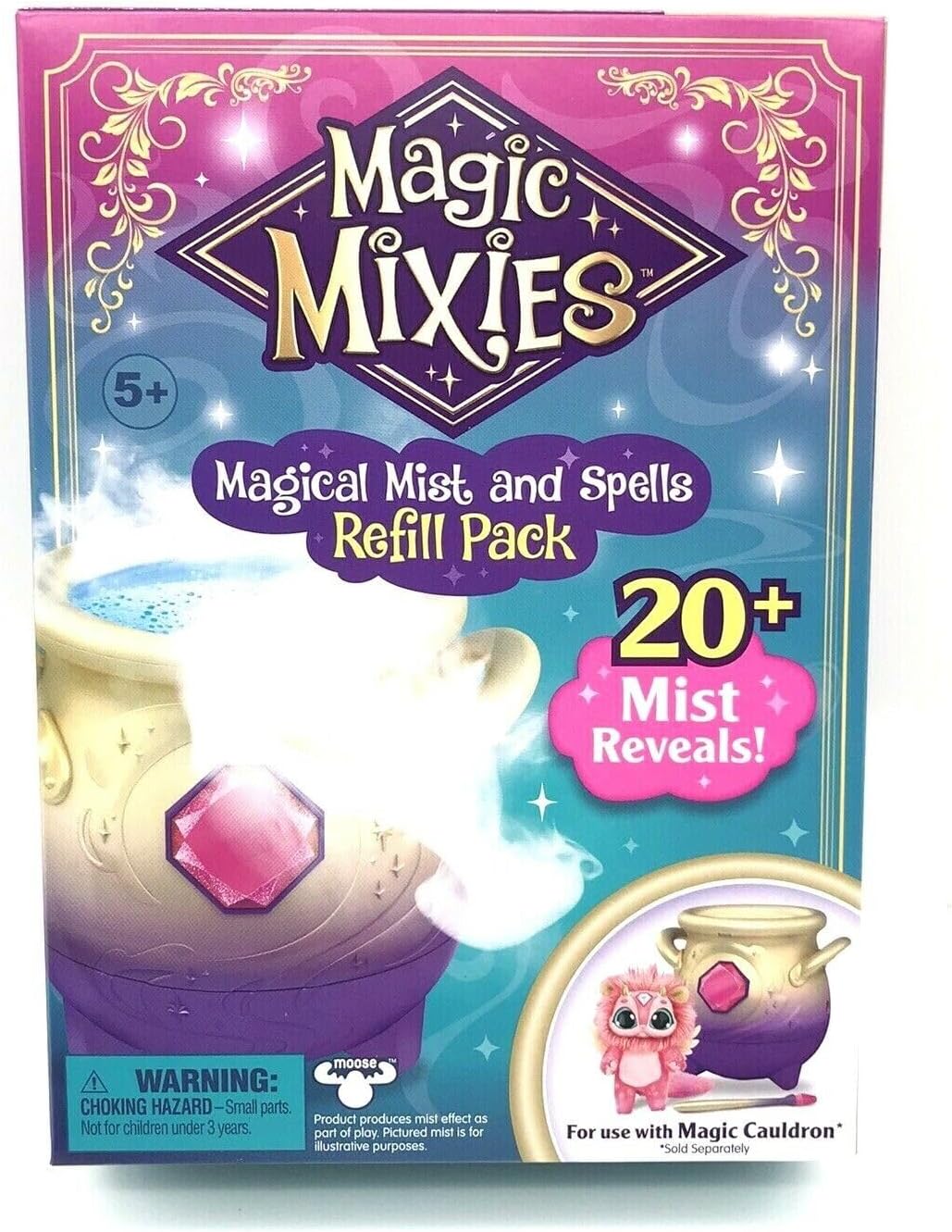 Magic Mixies - Magical Misting Cauldron Blue with Interactive 20cm Blue ...