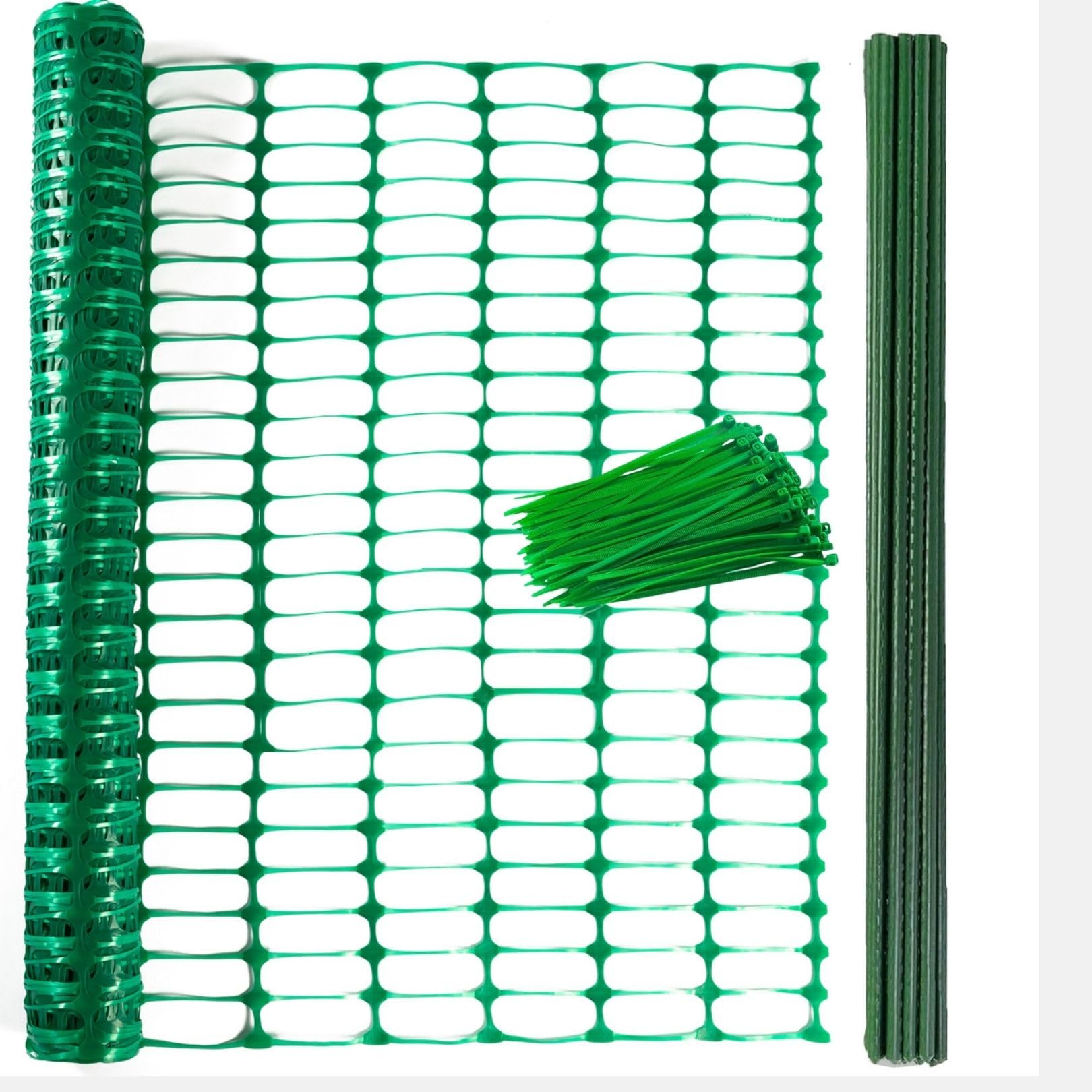 Amazon.com : BESEA 2Pack 100' Feet Long Green Fence, 4' Height Plastic ...