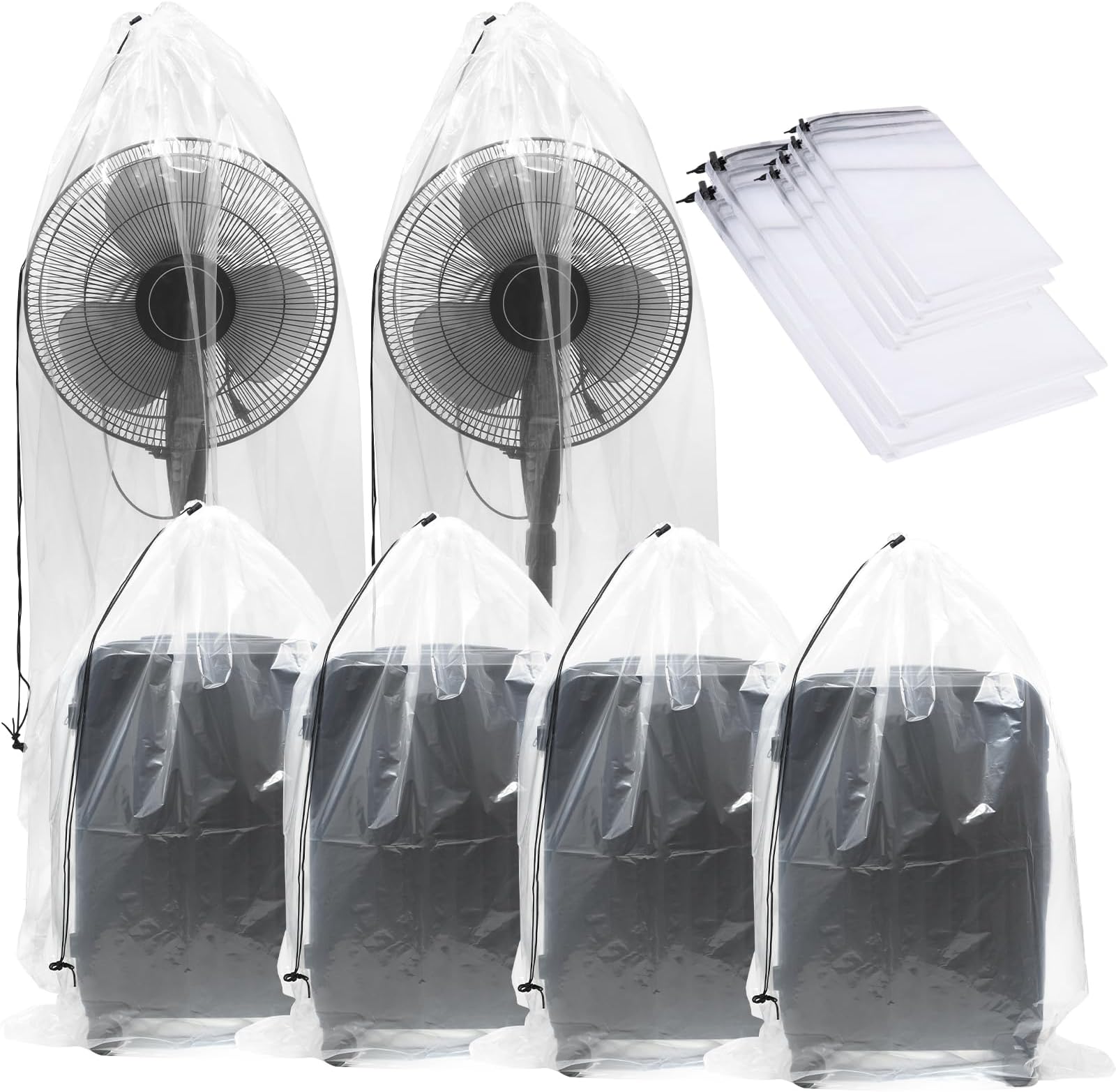 Amazon.com: 4 Pcs Large Clear Plastic Bags, 40" x 60" Dustproof Large ...