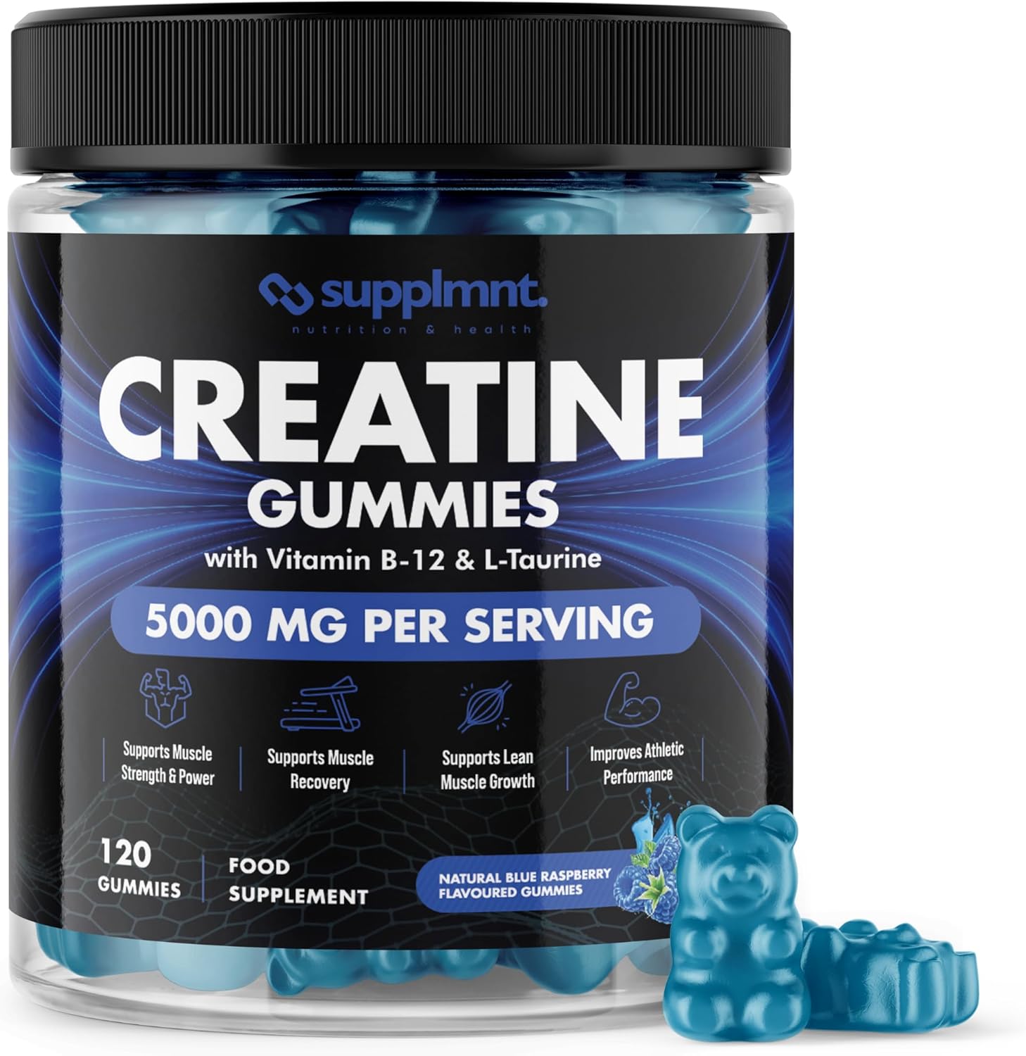 Creatine 120 Gummies Max 5000mg for Men & Women Creatine Monohydrate ...