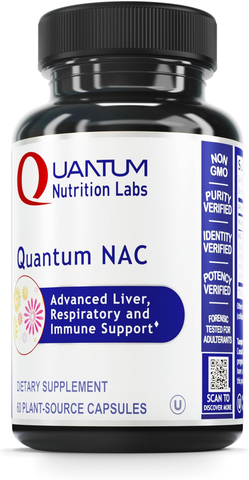 Amazon.com: Quantum Nutrition Labs NAC - N-Acetyl-L-Cysteine, Liver & Immune Support, NAC ...