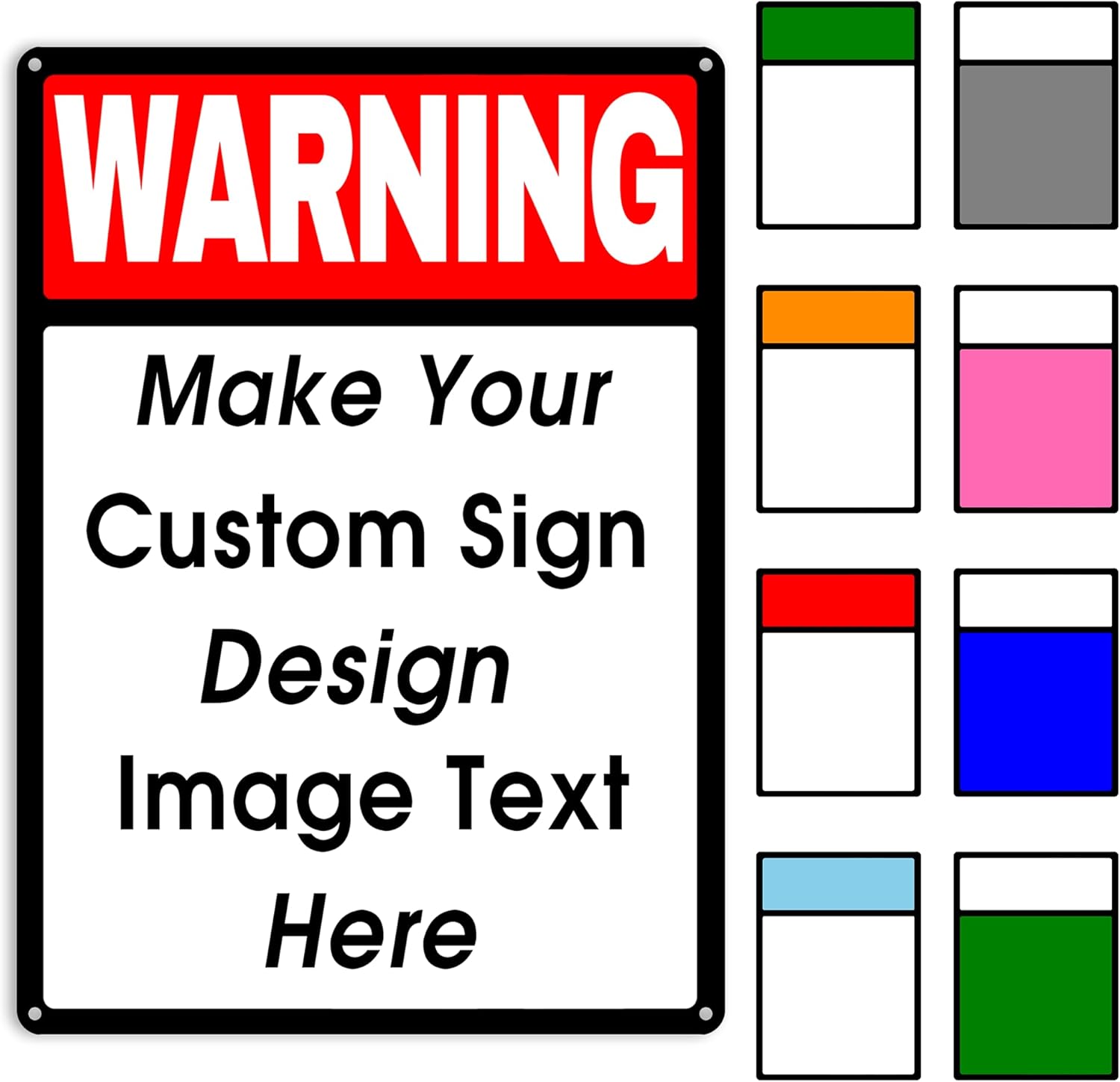 Amazon.com : Custom Signs Personalized Signs 12 X 16 Inches Custom ...