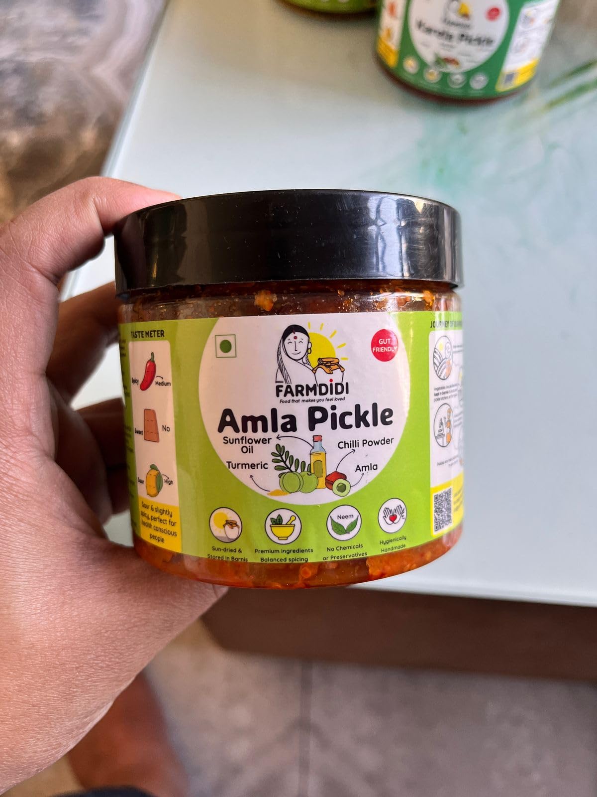 Farm Didi Amla Achar Awle Ka Achaar 325G|Homemade Indian Gooseberry ...
