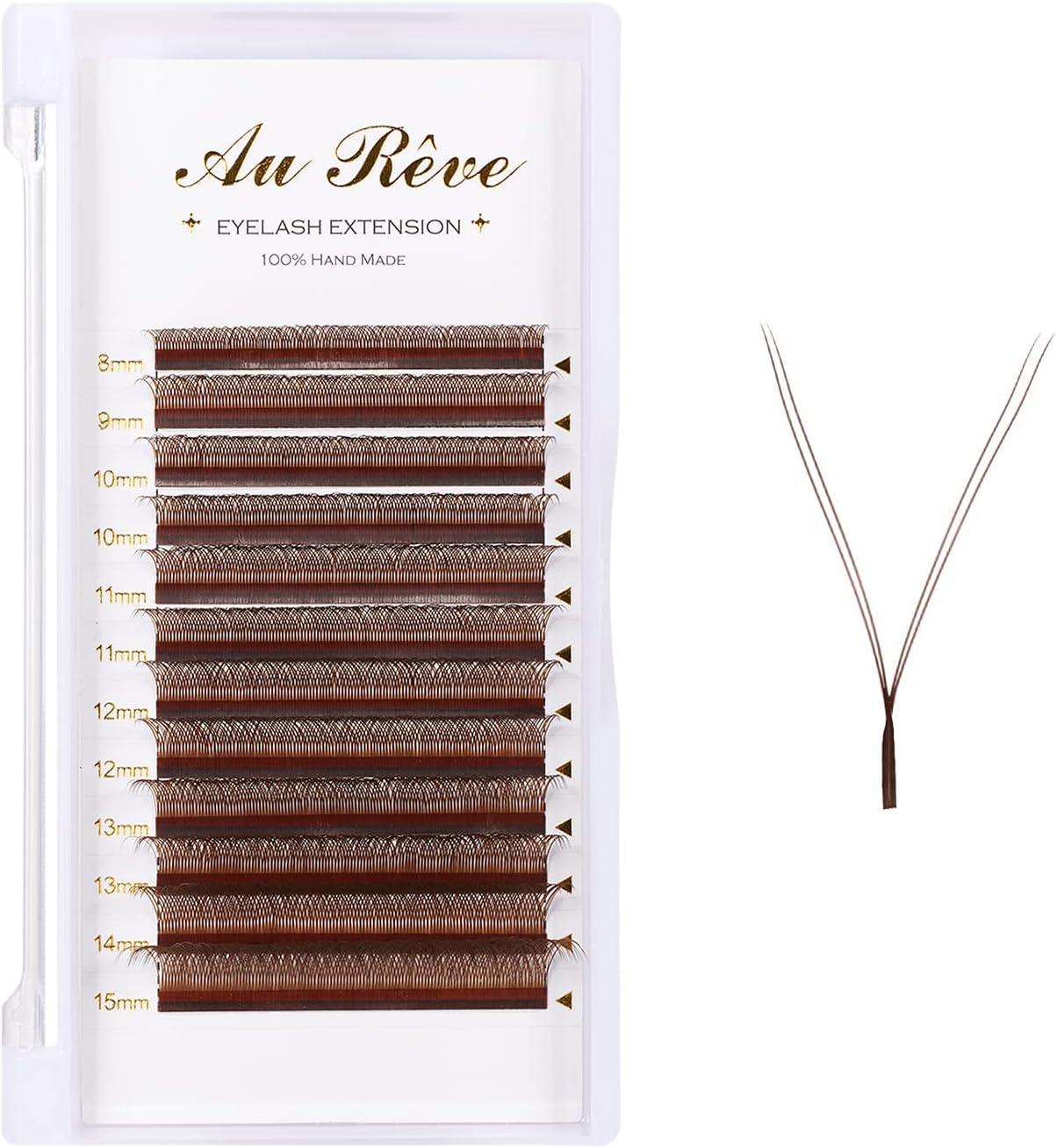 Amazon.com: BEYELIAN 500 Fans Premade Fans Eyelash Extensions 0.07mm ...