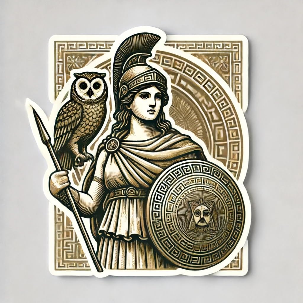 Amazon.com - Athena Greek Goddess of Wisdom and War Sticker Decal for ...