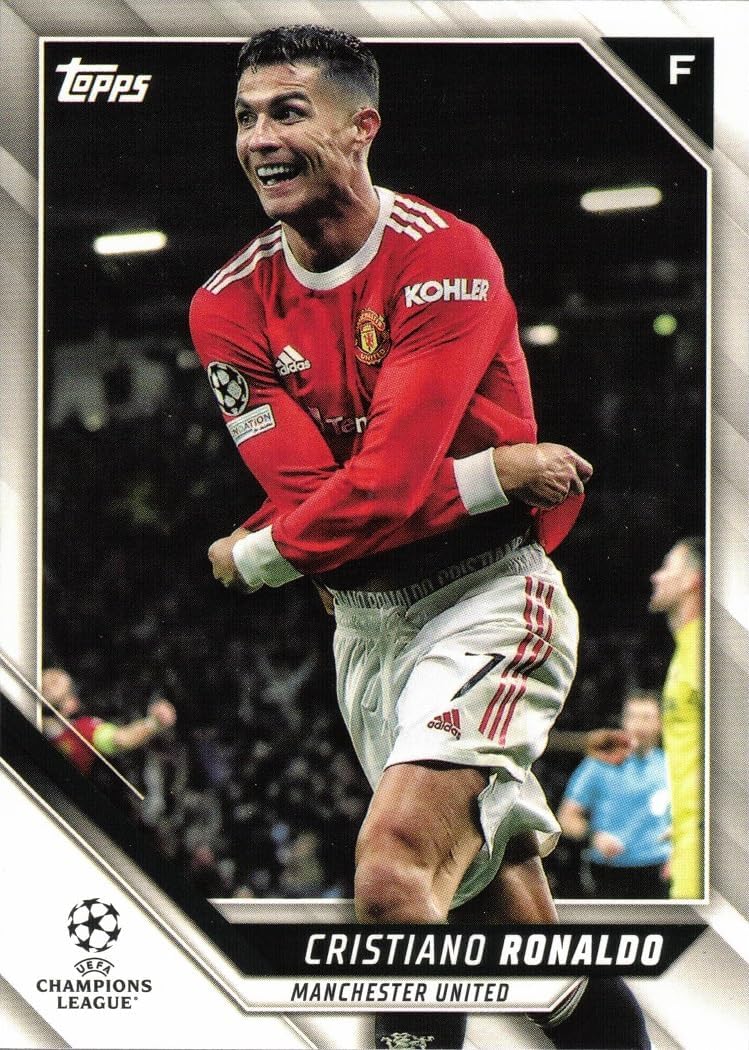 Amazon.com: 2021-22 Topps UCL Collection #100 Cristiano Ronaldo Soccer ...