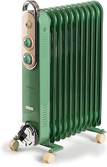 Ariete Vintage oil radiator, 11 Heating Elements, 2500W, 3 Power Levels ...