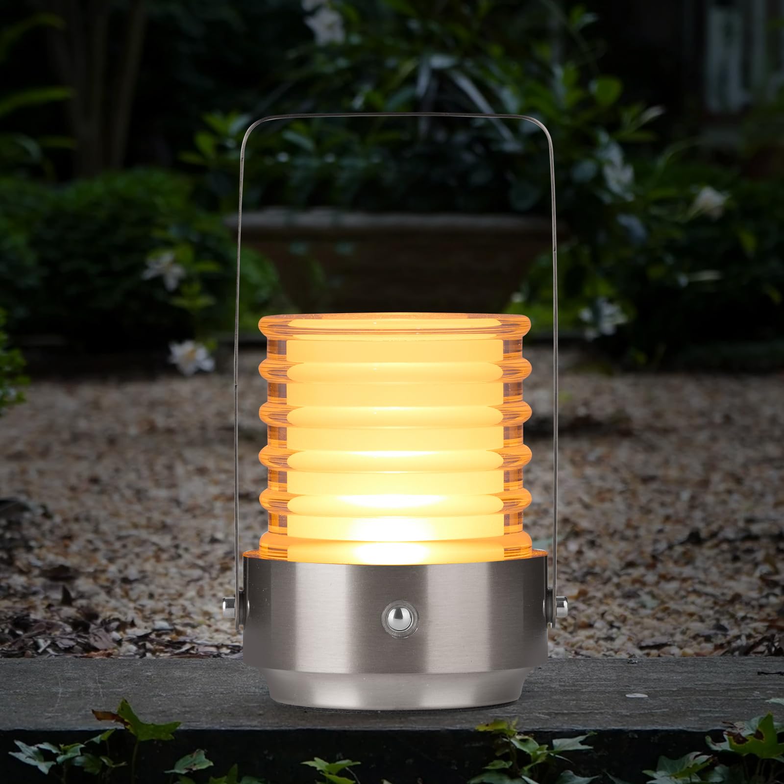 HAPYGI Portable Metal LED Table Lamp ,Rechargeable Cordless Lamp, 3 ...