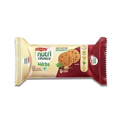 Britannia Nutri Choice Biscuits, Herbs, 100 gm Pouch : Amazon.in ...