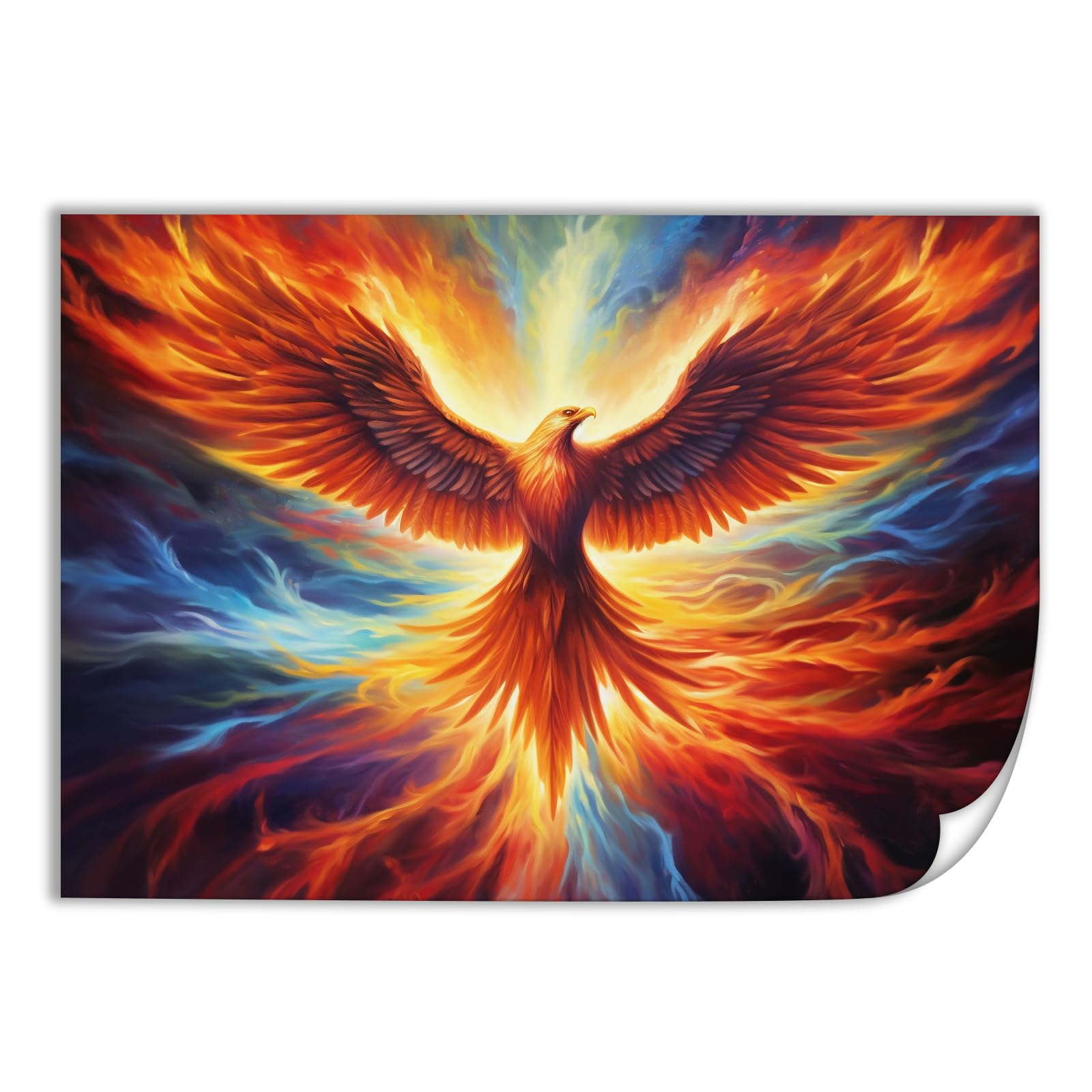 Amazon.com: Majestic Fantasy Fire Bird Phoenix Rising Poster Canvas ...