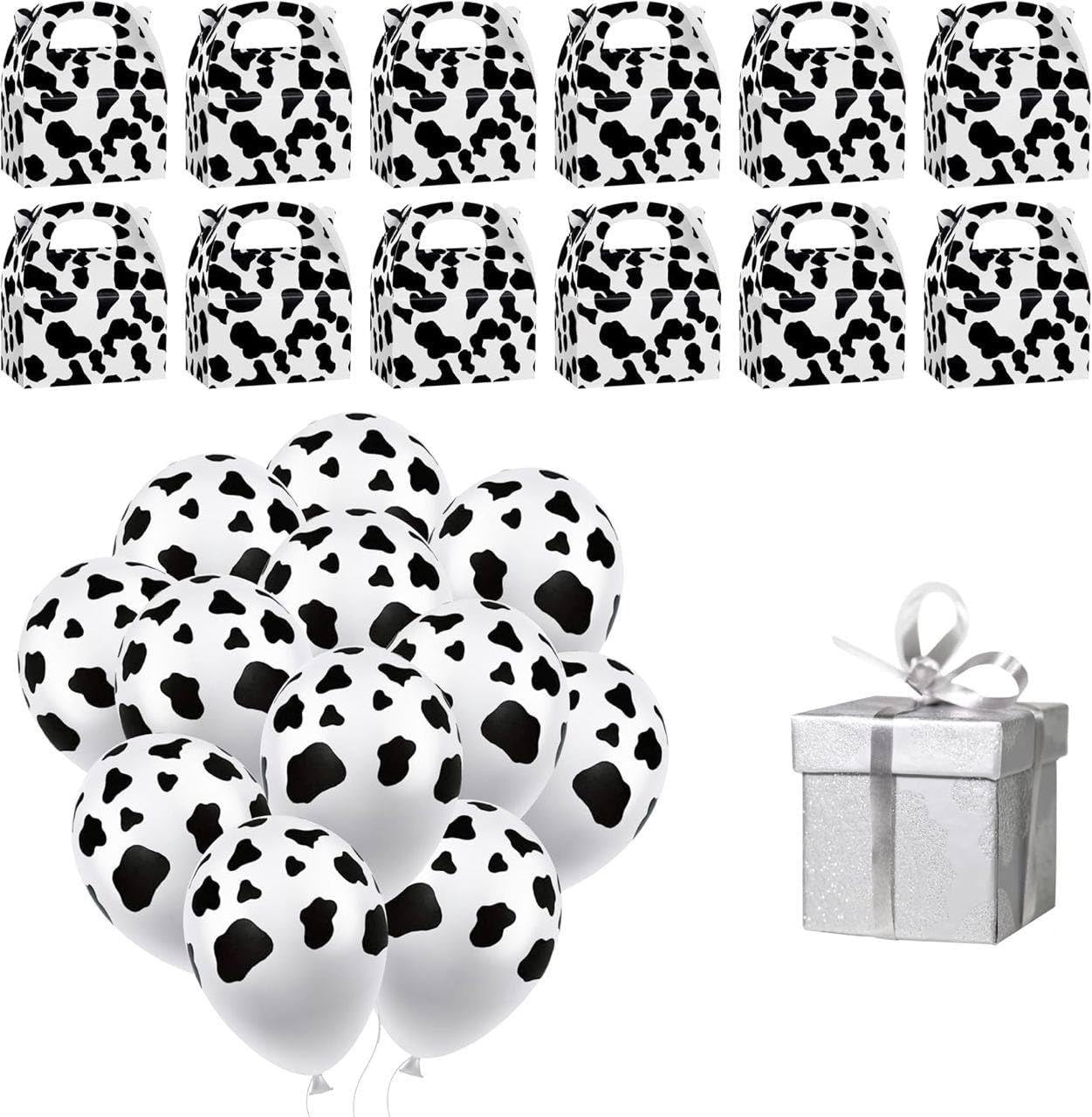 Amazon.com: 36PCS Cow Print Party Kit – Farm Theme Decorations Set of ...