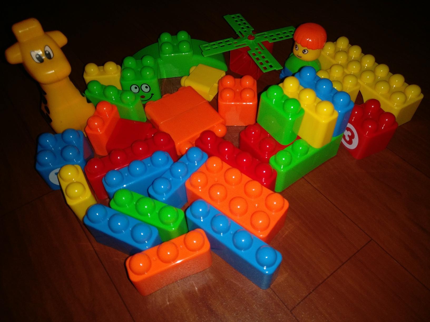 Buy FunBlast Learning Blocks for Kids with Cartoon Figures, Bag Packing ...