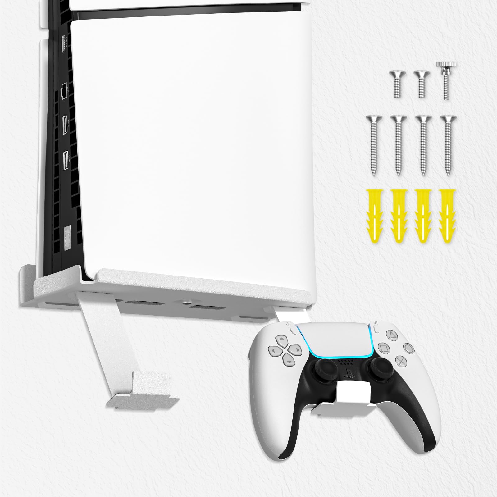 Amazon.com: PS5 Wall Mount Kit for PS5 Slim Disc & Digital Edition ...