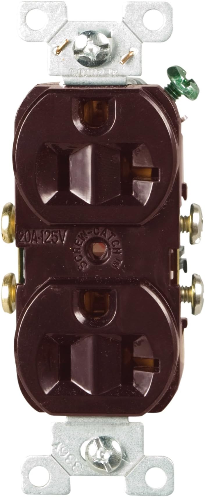 Amazon.com: EATON Wiring CR15W-SP-L Commercial Grade Straight Blade ...