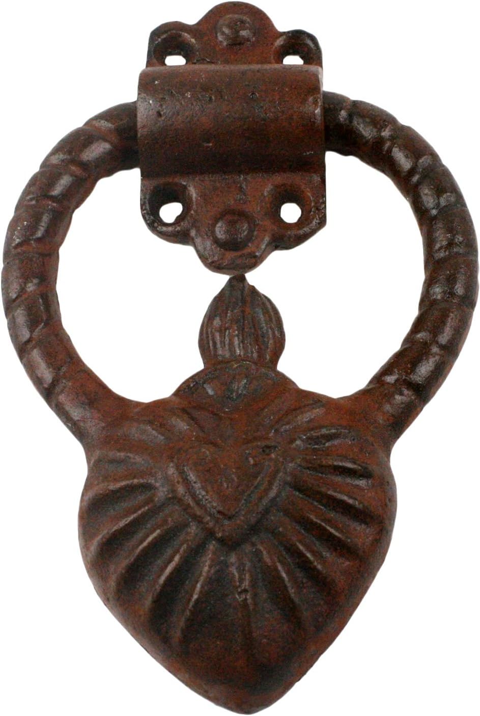Amazon.com: HomArt Cast Iron Amor Door Knocker, Rust : Tools & Home ...