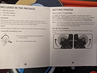 VTech Kidi DJ Drums, Light-up Electronic Drum Kit for Kids, with 4 ...