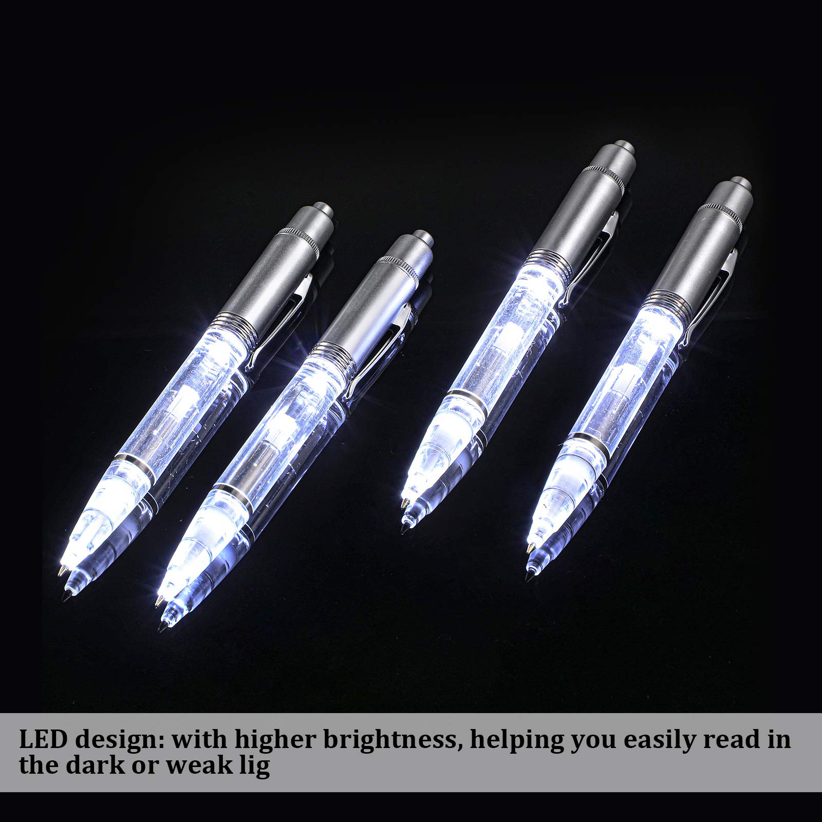 Snapklik.com : Zonon 16 Pieces Lighted Tip LED Pen Penlight Writing ...