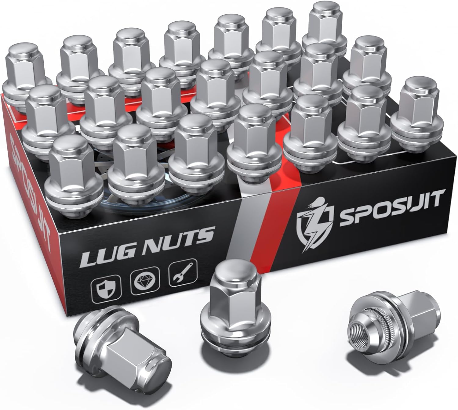 Amazon.com: Sposuit M14x1.5 Lug Nuts - Replacement for 2016-2024 Nissan ...