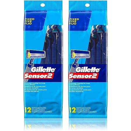 Amazon.com: Gillette Sensor2 Plus Pivoting Head Men’s Disposable Razors ...