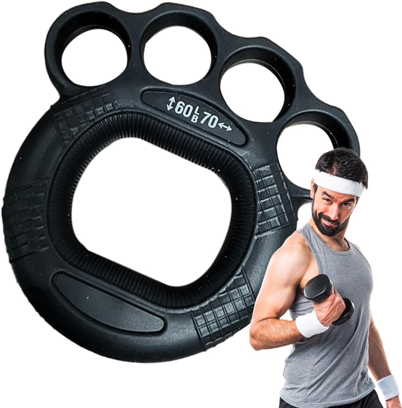Grip Strength Trainer, Hand Strengthening Devices | Compact Silicone ...