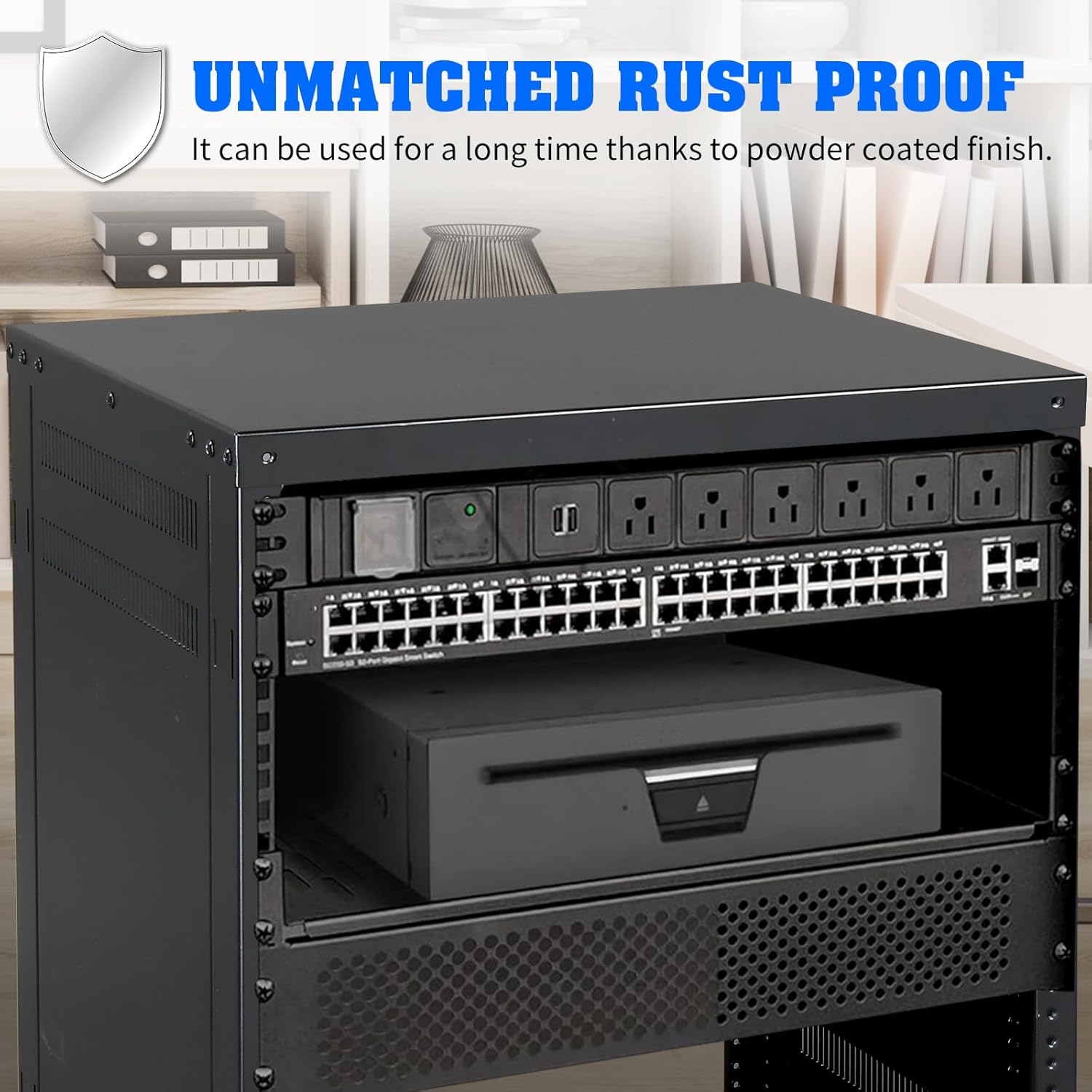 Ktaxon 12U AV Rack, Recording Studio Racks with Removable Side Panels ...